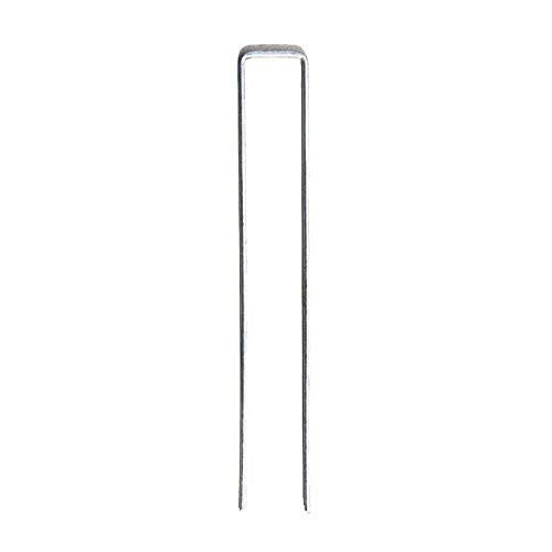 MTB 50 Pack 8x1 inch 11GA(0.12inch) Sod Staples Garden Pins Netting Stakes Ground Spikes Landscape Cover Pegs Anti-Rust Galvanized