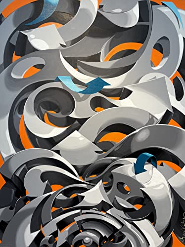 Ascending Errows by Erni Vales of EVLworld Limited Edition Museum Grade Art Print on Aluminum Metal