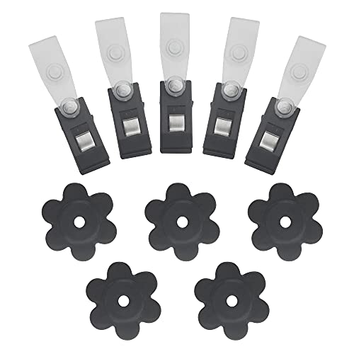 XINMEIWEN 40Pack Garden Flag Rubber Stoppers and Anti-Wind Clips Flag Stops Accessories Hardware for Garden Flag Poles Stand
