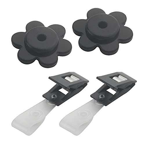 XINMEIWEN 40Pack Garden Flag Rubber Stoppers and Anti-Wind Clips Flag Stops Accessories Hardware for Garden Flag Poles Stand