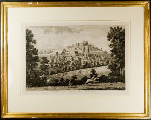 A North View of Denbigh Castle in North Wales.