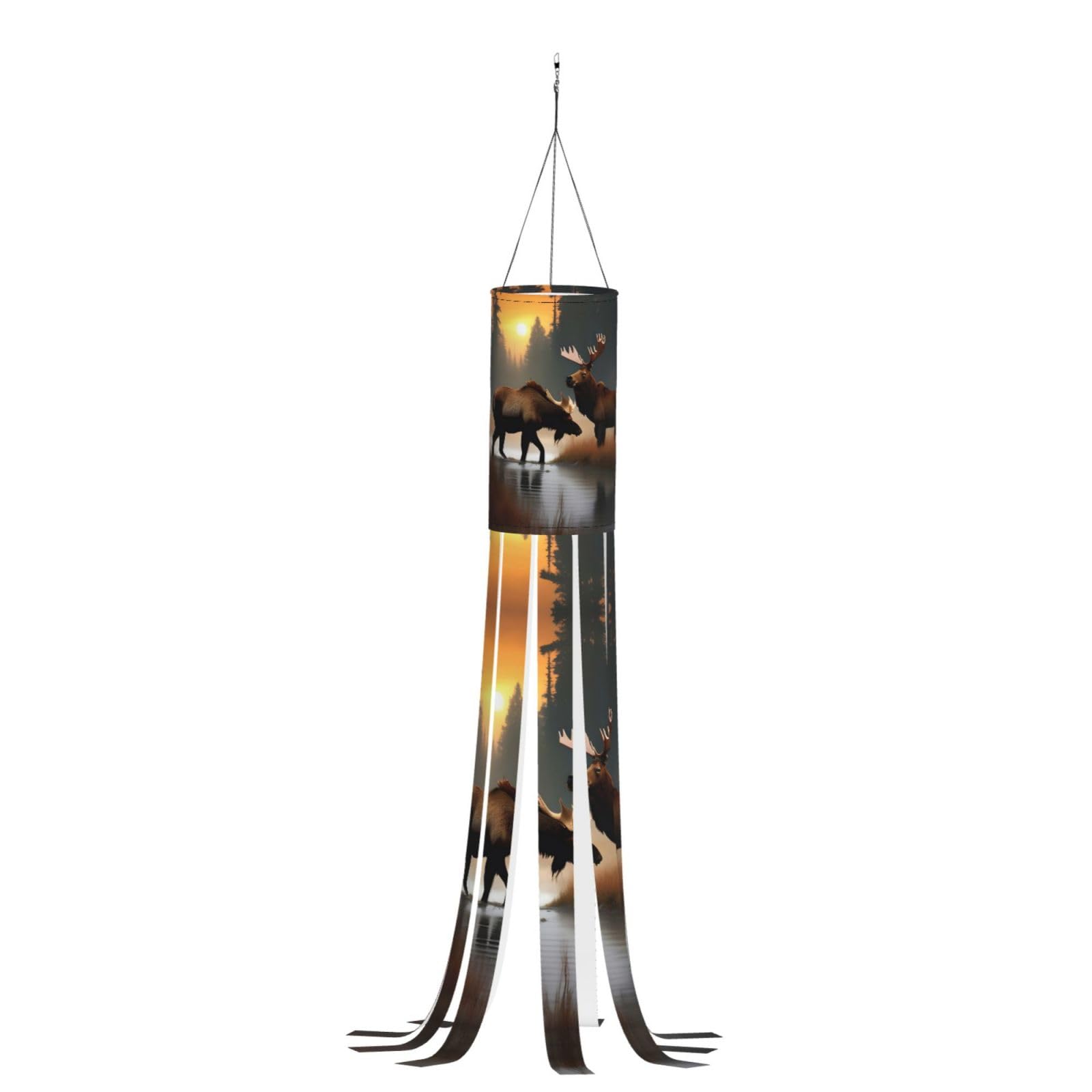 Deer Bear Moose Thrilling Holiday Outdoor Decor Witch Windsocks for Unforgettable Seasonal Displays
