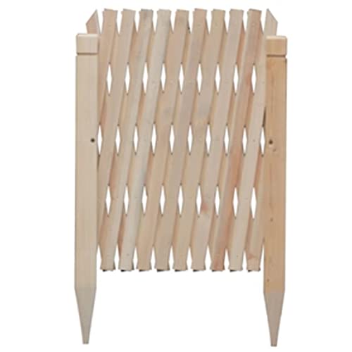 ZHEYANG Garden Border Fencing,Wooden Picket Border, Decorative Garden Fence Fencing Panels, as a Divider on lawns for Yard Flower Plant Protection Poultry(Color:B,Size:160x40cm)