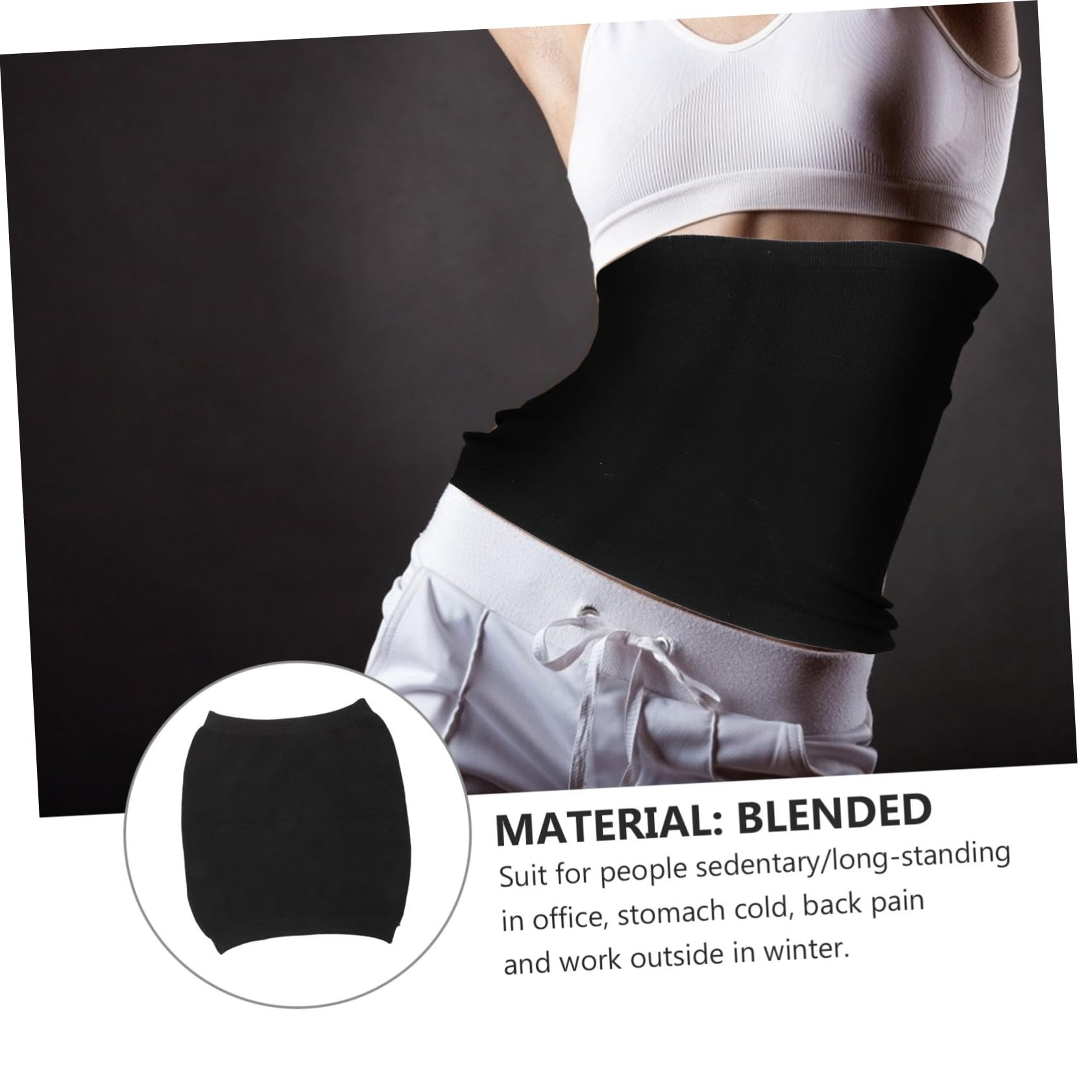 Healeved 3pcs waist support waist warmer waist strap comfy brace massaging heating pad Sweat Band Strap Lumbar Support Belt Stabilizer Lumbar Belt Lumbar Warmer massage waistline