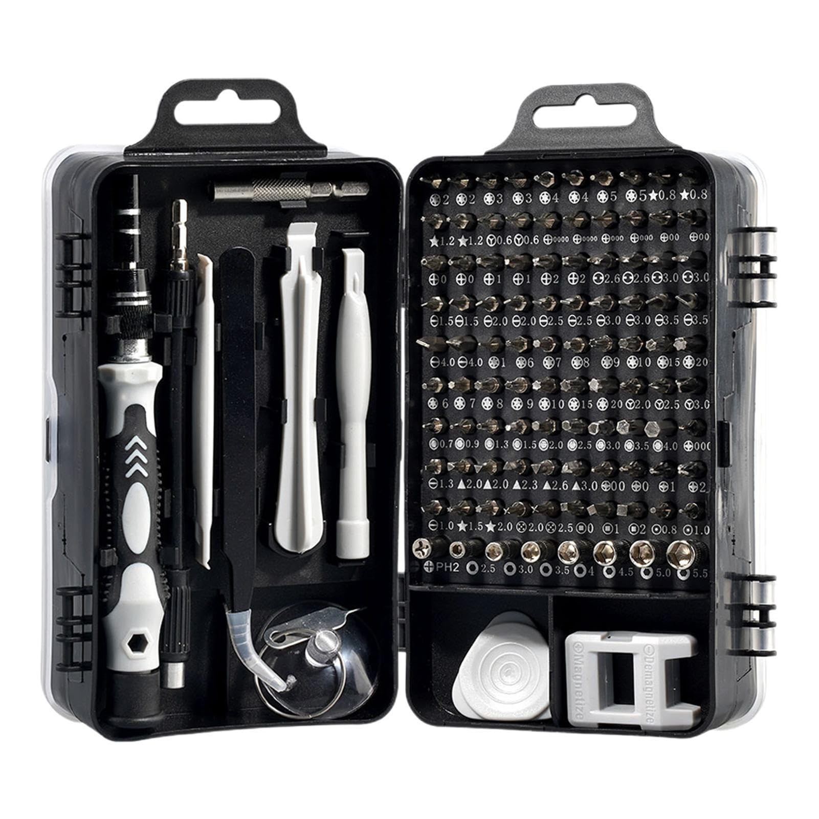 Electric Screw Driver, 115 in 1 Magnetic Repair Tool Kit, Rechargeable Precision Screwdriver Set, Anti Slip Durable Designed Screwdriver and Box, Battery Powered Screwdriver for Pc Cellphone Computer