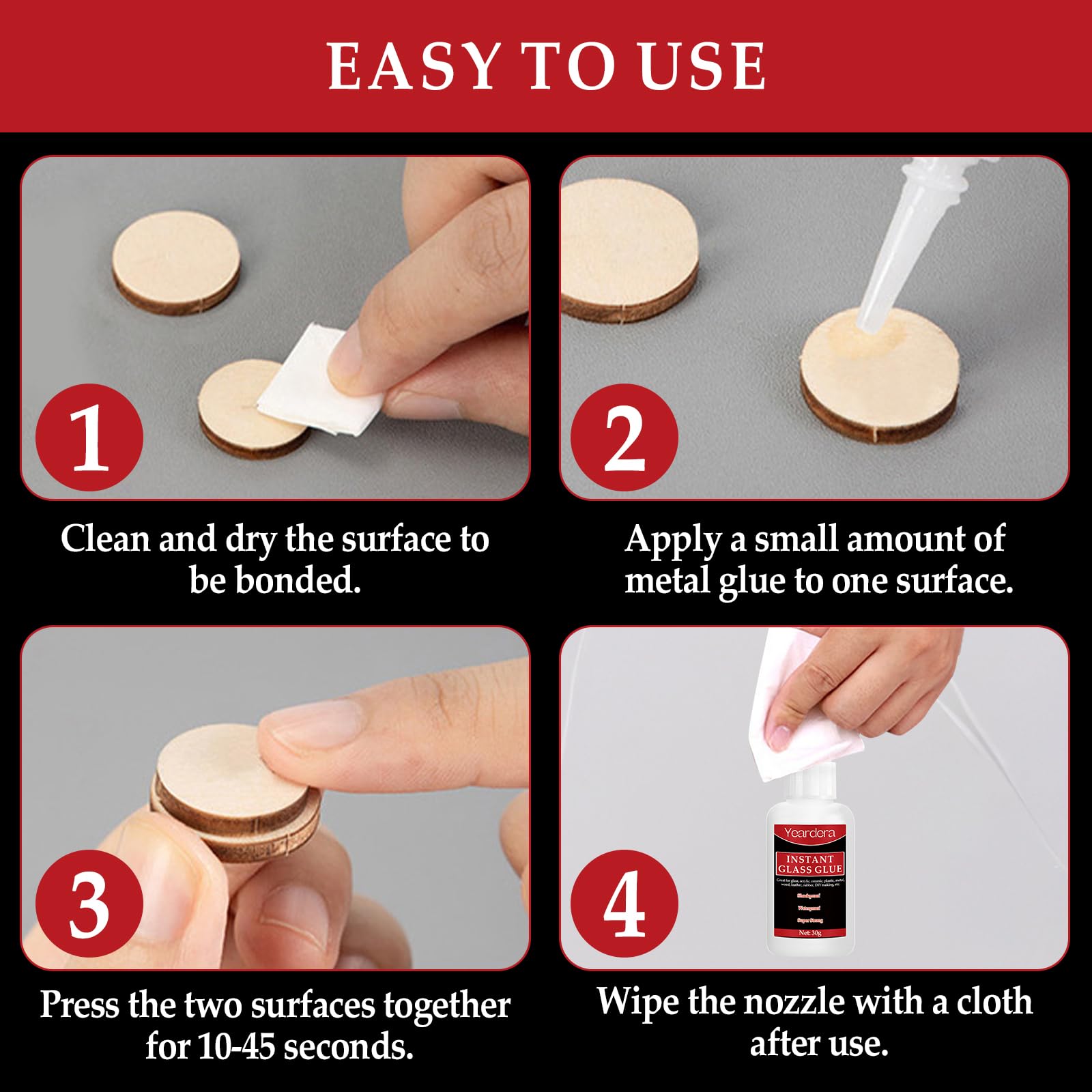 Welding High-Strength Oily Glue, 30g Instant Oily Glue - Super Glue, Sturdy High Strength Oily Glue for Long-Lasting Repairs on Electrical, Electronic, Metal, Plastic, Wood, Ceramics (1)