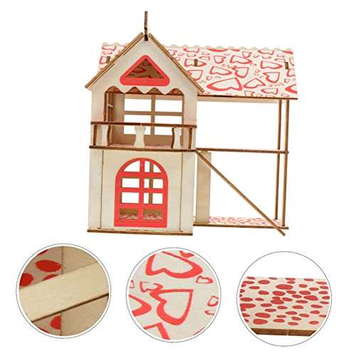 CRILSTYLEO 1 Set Hamster House Wooden Toys Sport Accessories Rat Accessories for cage Hamster Activity Center Hamster Accessories Dwarf Hamster Hideout Hamster Playing Castle Climbing Ladder