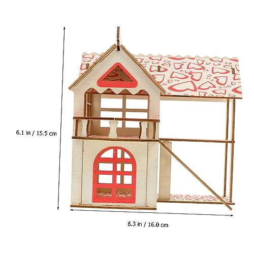 CRILSTYLEO 1 Set Hamster House Wooden Toys Sport Accessories Rat Accessories for cage Hamster Activity Center Hamster Accessories Dwarf Hamster Hideout Hamster Playing Castle Climbing Ladder