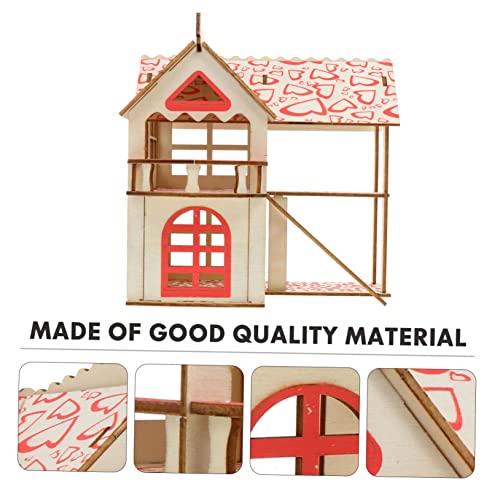 CRILSTYLEO 1 Set Hamster House Wooden Toys Sport Accessories Rat Accessories for cage Hamster Activity Center Hamster Accessories Dwarf Hamster Hideout Hamster Playing Castle Climbing Ladder