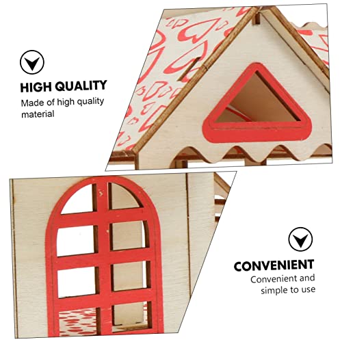 CRILSTYLEO 1 Set Hamster House Wooden Toys Sport Accessories Rat Accessories for cage Hamster Activity Center Hamster Accessories Dwarf Hamster Hideout Hamster Playing Castle Climbing Ladder