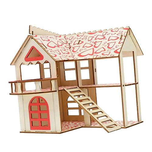CRILSTYLEO 1 Set Hamster House Wooden Toys Sport Accessories Rat Accessories for cage Hamster Activity Center Hamster Accessories Dwarf Hamster Hideout Hamster Playing Castle Climbing Ladder