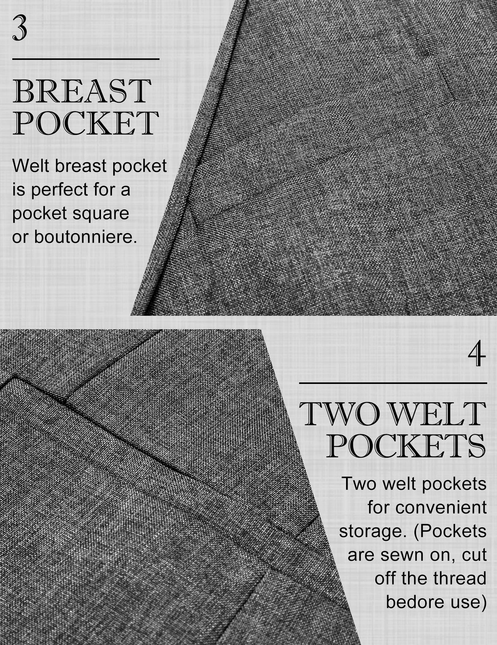 COOFANDY Gray Blazer Men Casual Two Buttons Sport Coats Slim Fitted Lightweight Suit Jacket, Gray, M