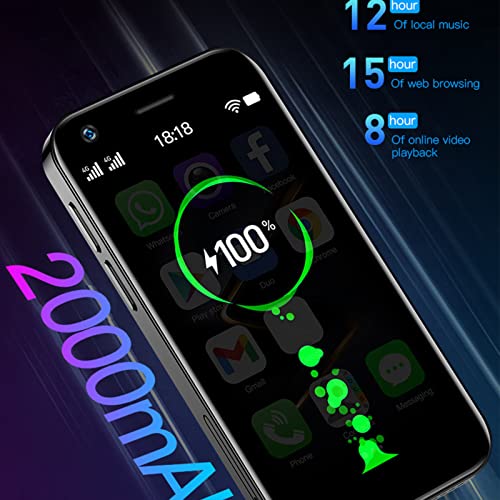 PUSOKEI Cell Phone for Android 10.0, 4GB RAM 32GB ROM 4G LTE Smartphone, 5G WiFi Mobile Phone, 3.0 inch Display, Dual SIM Dual Standby Support, 2000mAh Battery (Fantasy Night Black)
