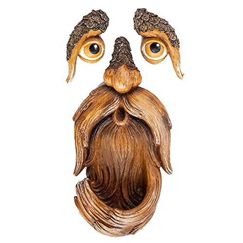 Tree Faces Decor Outdoor β Tree Hugger Yard Art Garden Decoration β Unique Bird Feeders for Outdoors and Indoors β Old Man Tree Art