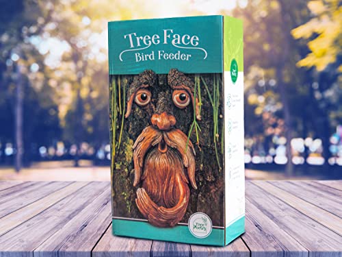 Tree Faces Decor Outdoor β Tree Hugger Yard Art Garden Decoration β Unique Bird Feeders for Outdoors and Indoors β Old Man Tree Art