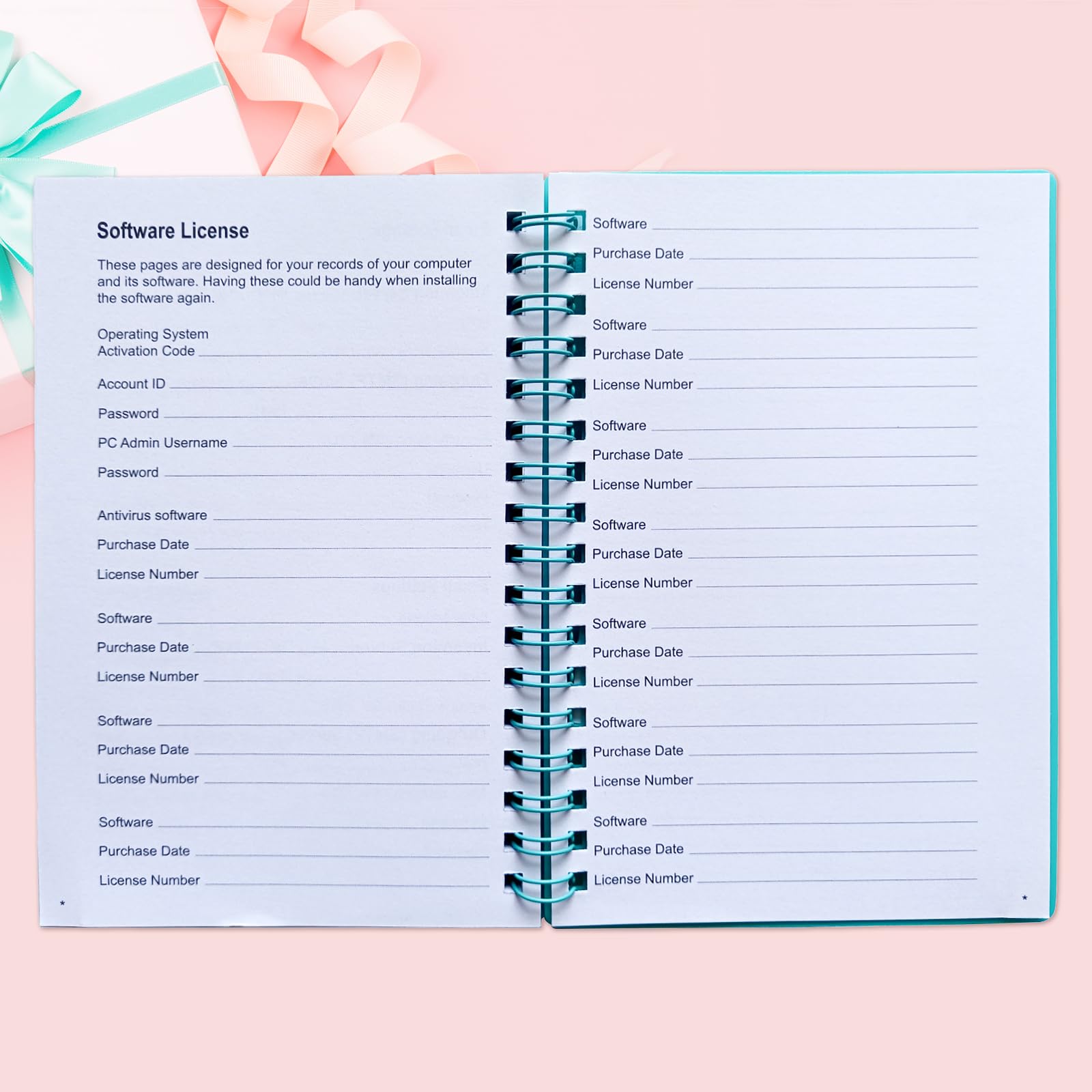 Discreet Password Book with Alphabetical A-Z Tabs - Password Notebook for Internet Website Address Login, Password Keeper and Organizer, No Title on The Cover, 6" x 4", Green