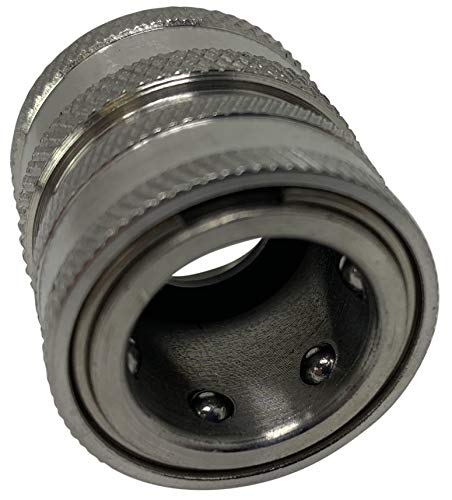 MTM Hydro Garden Hose Adapter 4 Piece 3/4” Quick Connect Fittings Kit, Stainless Steel High Pressure Couplings and Connectors for Pressure Washers and Car Detailing, 2x2