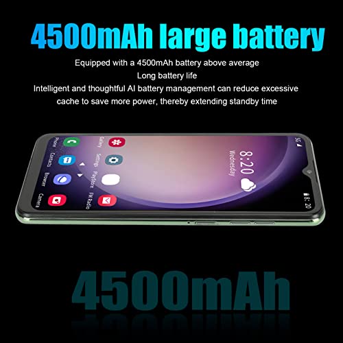 PUSOKEI Unlocked Smartphone, 4G Mobile Phone with Stylus, 6.52 inch FHD Screen, 4GB RAM 64GB ROM, 16MP+32MP Camera, Navigation System, 5G WiFi, Face Unlock, Android12, 4500mAh Battery