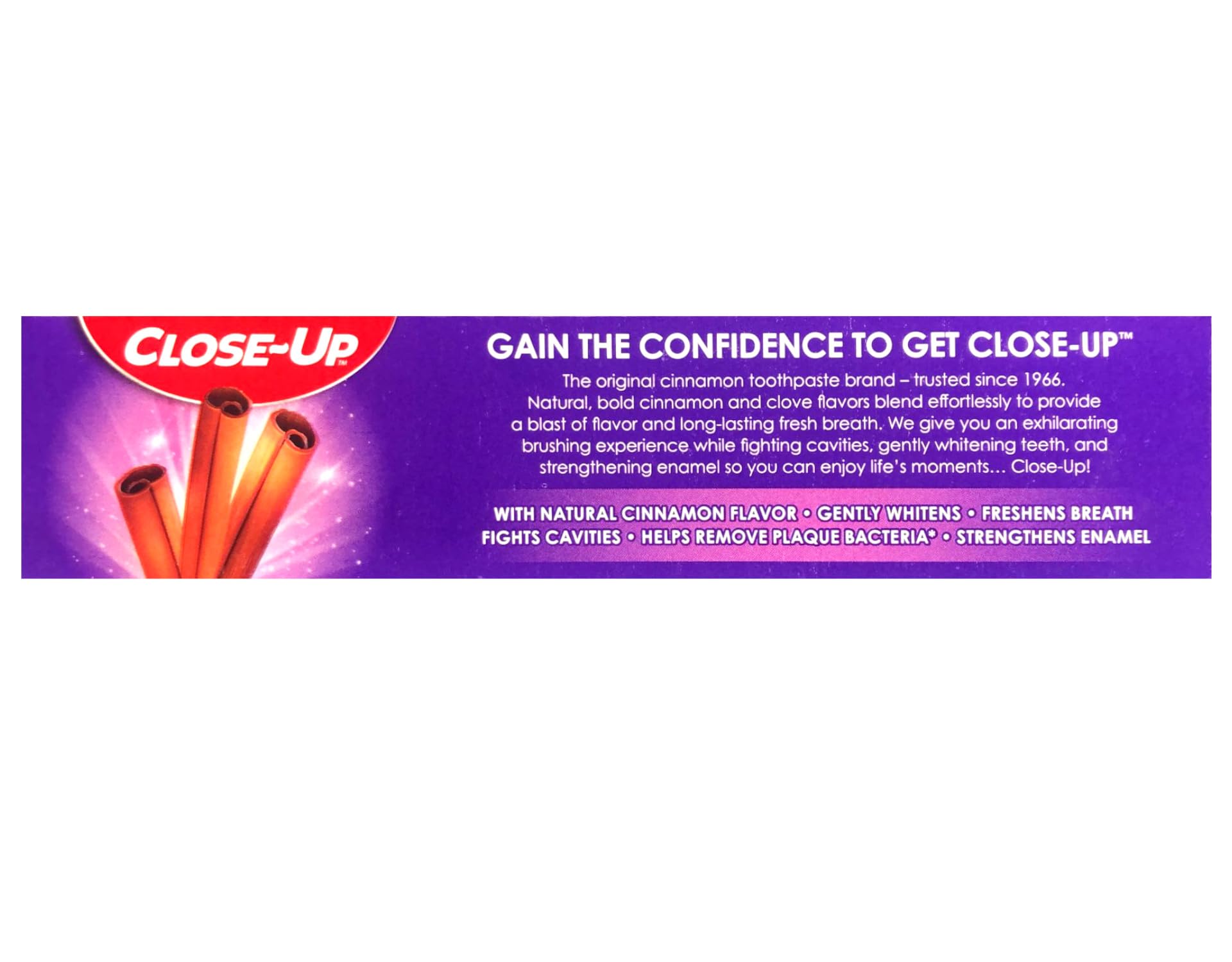 Close-Up Anticavity Fluoride Toothpaste, Freshening Cinnamon Burst Red Gel, 6 oz (170 g)