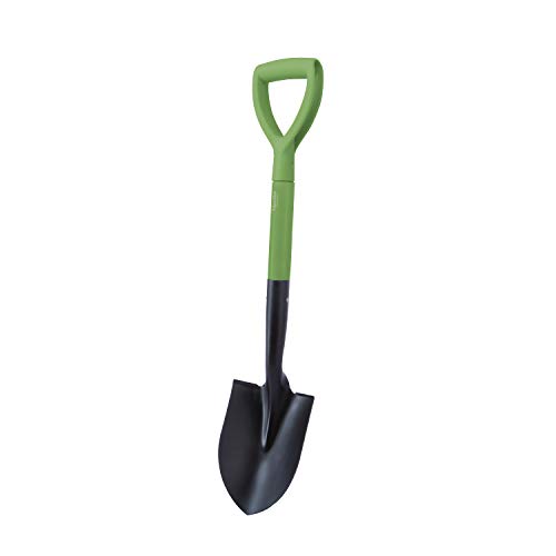 Martha Stewart 27-Inch Mini Round Pt. Digging Shovel w/8-Inch Heat-Treated Rust-Resistant Solid Steel Blade