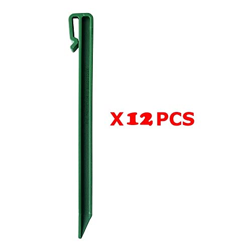 MTB Landscape Edging Coil Kit 4 Inch High Terrace Board with 12 10-inch Spikes,40 FEET, Green