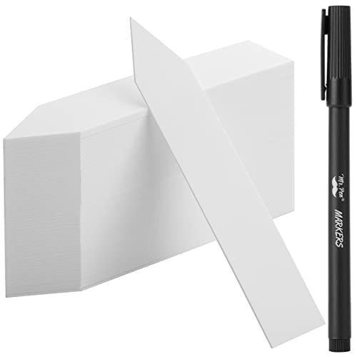 Mr. Pen- Plastic Plant Labels, 100 Pcs, 4“, White, Plant Markers, Plant Tags, Garden Labels, Garden Markers, Plant Labels for Outdoor Garden Waterproof, Plant Name Tags, Planting Sticks for Seeds