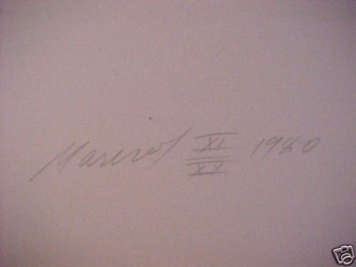 MARISOL ESCOBAR ORIG.LITHO ~CHIEF JOSEPH SPECIAL 1980