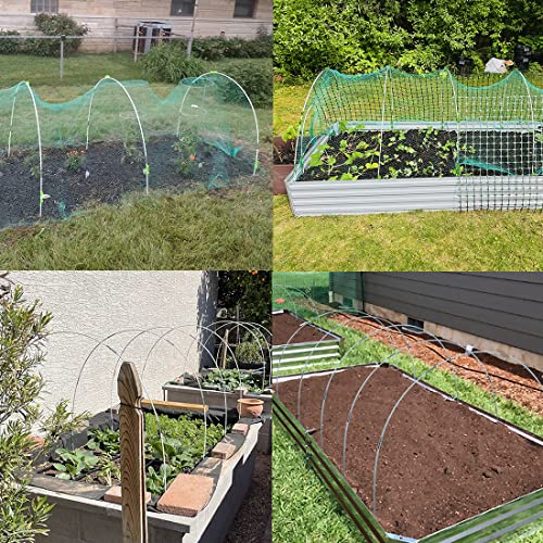 MAXPACE Greenhouse Hoops for DIY 3.5ft or Wider Grow Tunnel, Rust-Free Fiberglass Support Hoops Frame for Garden Fabric, DIY Plant Support Garden Stakes, Gardening Supplies, 50pcs