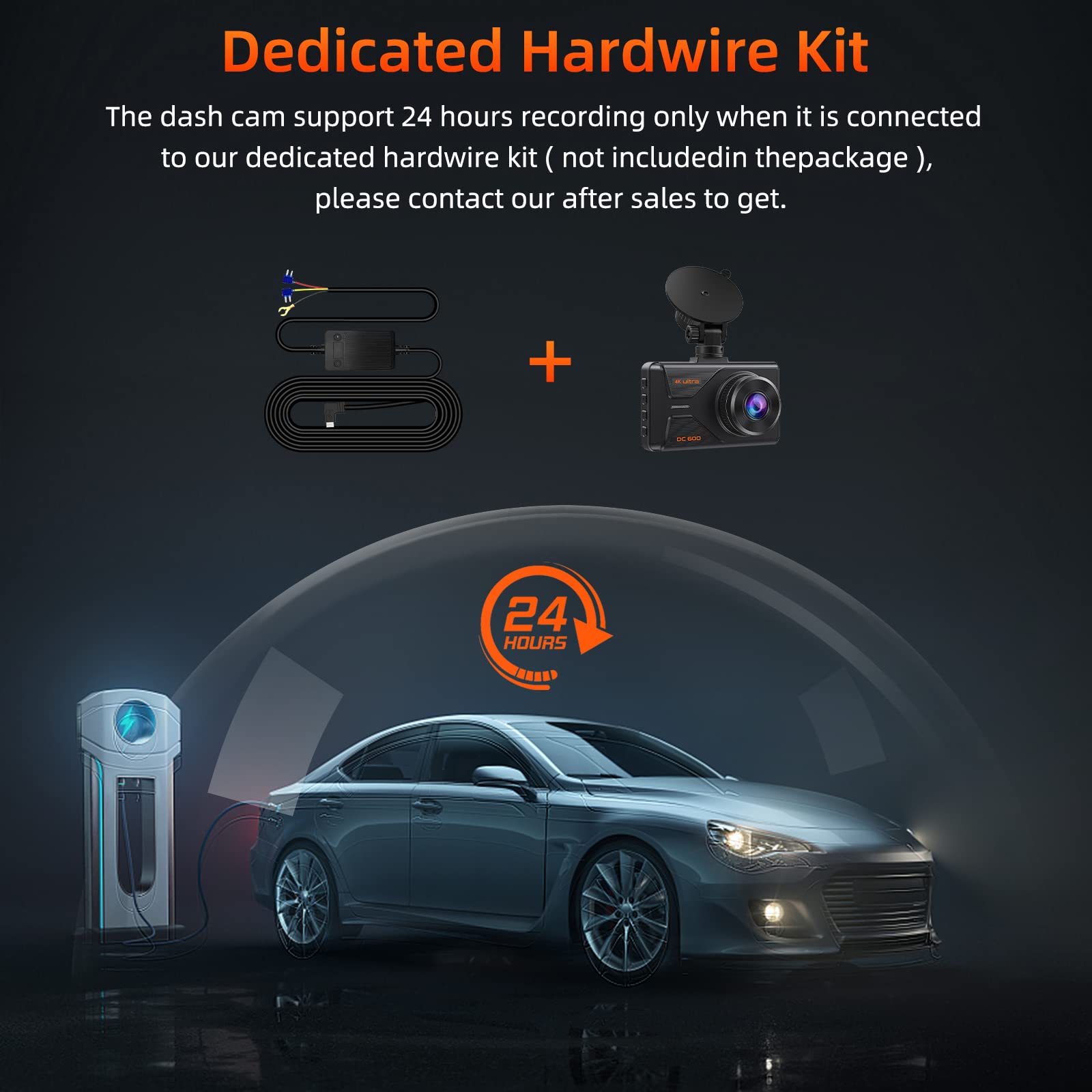 Dash Cam Front and Rear, 4K/2K Full HD Dash Camera for Cars, Built-in WiFi GPS, Free 64GB SD Card, 170° Wide Angle Dashboard Camera Recorder, Night Vision, Voice Notification,WDR, 24H Parking Mode