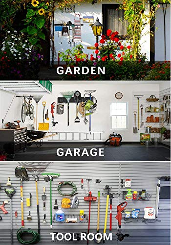 GS Alderaul Garden Power Tool Hanger, Weed Eater Rack, String Trimmer Hanger, Weed Wacker Hanger, Steel Garage Tool Organizers and Storage, for Garage Wall, Garage Trimmer, Garden Tools, etc. (1pc)