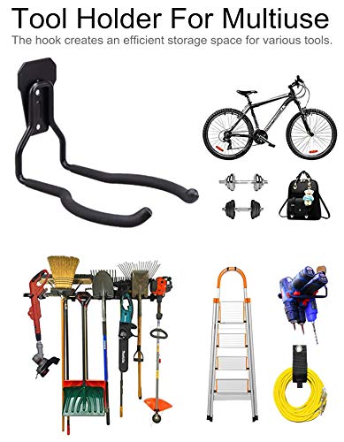 GS Alderaul Garden Power Tool Hanger, Weed Eater Rack, String Trimmer Hanger, Weed Wacker Hanger, Steel Garage Tool Organizers and Storage, for Garage Wall, Garage Trimmer, Garden Tools, etc. (1pc)