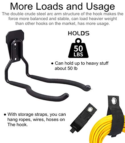 GS Alderaul Garden Power Tool Hanger, Weed Eater Rack, String Trimmer Hanger, Weed Wacker Hanger, Steel Garage Tool Organizers and Storage, for Garage Wall, Garage Trimmer, Garden Tools, etc. (1pc)