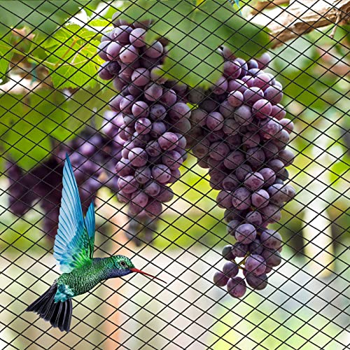 WOSCMI Bird Netting - 25 X 50 feet Garden Netting for Birds Tree Nets for Fruit Trees 3/4 inch Mesh Size Bird Netting for Garden