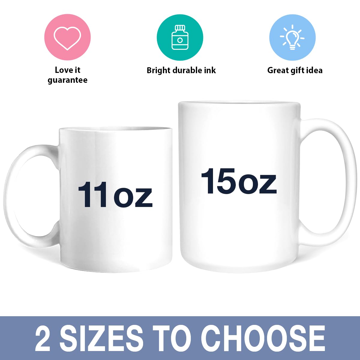 White Ceramic Coffee Mug Photo Mugs Personalized Picture Christian Custom Name Faith Birthday Gifts For Women Mom Mothers Day Novelty Tea Cup Table Desk Jewelry Style 11 and 15 Oz