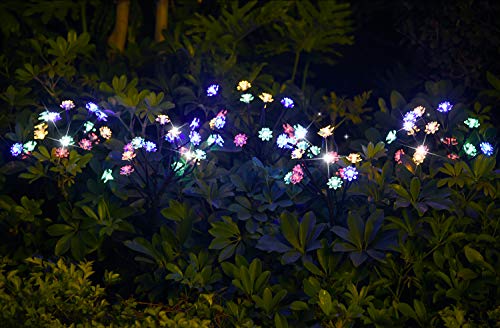 TONULAX Solar Garden Lights - Newest Solar Powered Landscape Tree Lights with Larger Solar Capacity, Solar Decorative Lights Outdoor for Pathway, Patio, Front Yard Decoration(2 Pack)