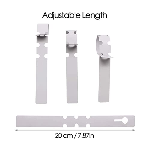 Mziart 200Pcs Plastic Plant Labels Wrap Around Tree Tags, Adjustable Nursery Garden Labels Plant Tags with Large Writing Surface, White