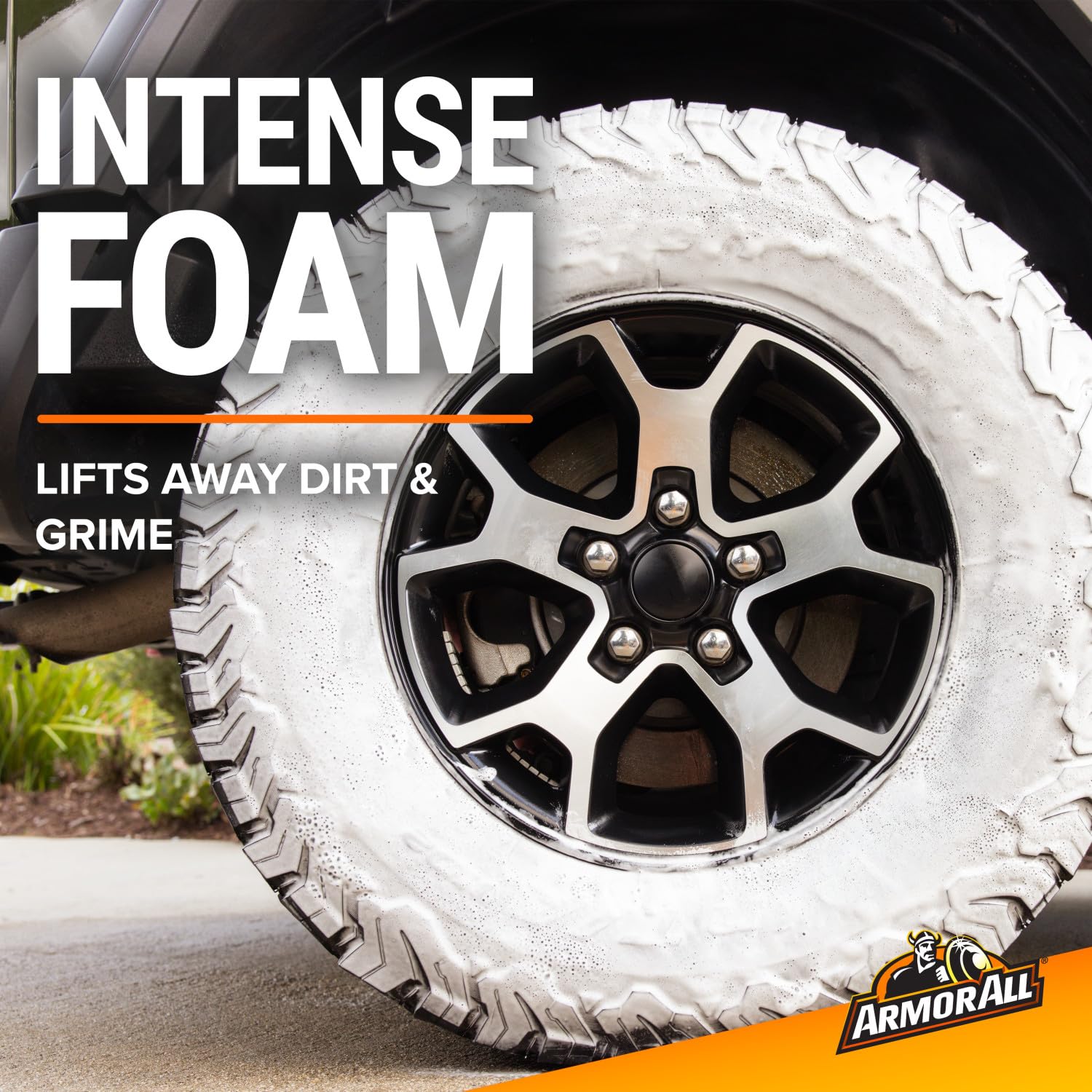 Tire Foam by Armor All, Tire Cleaner Spray for Cars, Trucks, Motorcycles, 20 Oz Each