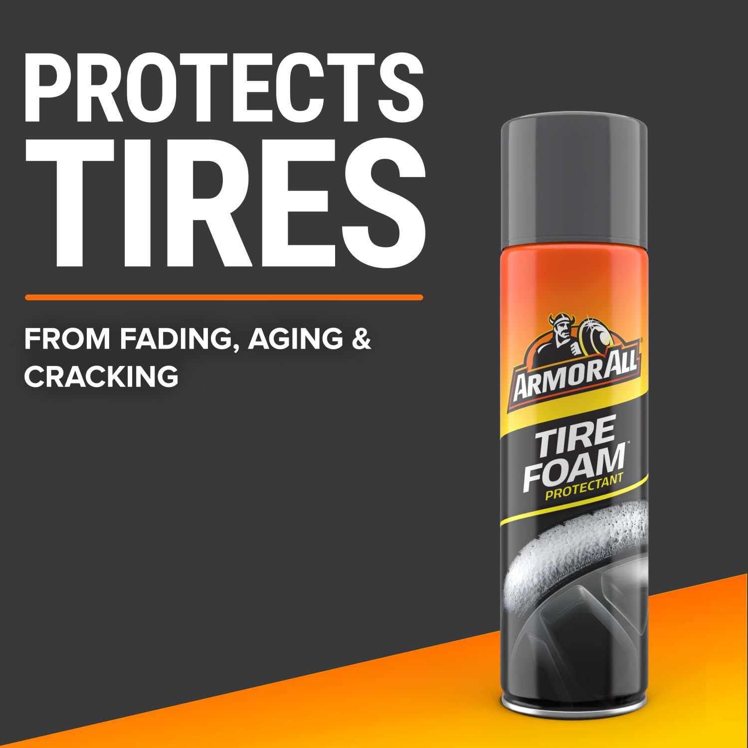 Tire Foam by Armor All, Tire Cleaner Spray for Cars, Trucks, Motorcycles, 20 Oz Each