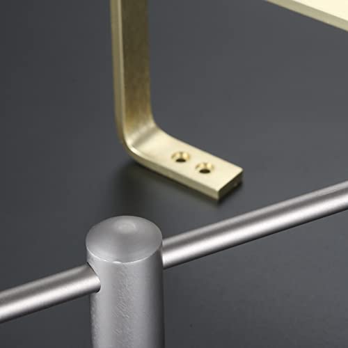 LUCEAE Towel Rails Hand Towel Bar Rack, Bathroom Towel Holder, Bathroom Hotel/Home Bathroom Storage Towel Rack, Robe Towel Holder Rail Bar, Wall Mounted Zinc Alloy Kitchen Towel Bar Hook Bathroom Acce