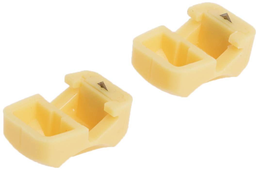 Westcott Paper Trimmer Titanium Bonded Replacement Cutting Blades for use with Trimmers 13782 and 13779, Pack of 2 (13780),Yellow