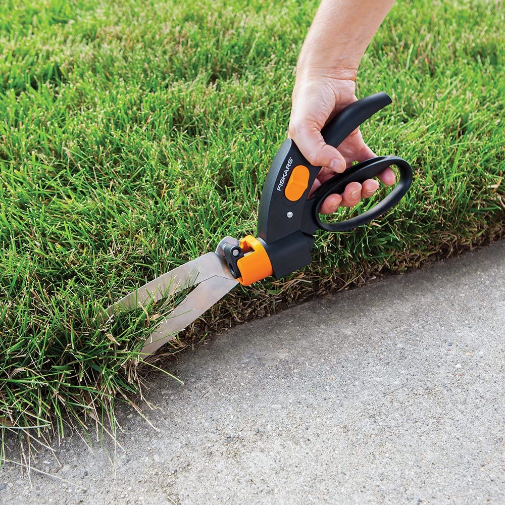 Fiskars 92146964J Garden, Shear Ease 360 Degree Swivel Grass Trimmer, Black