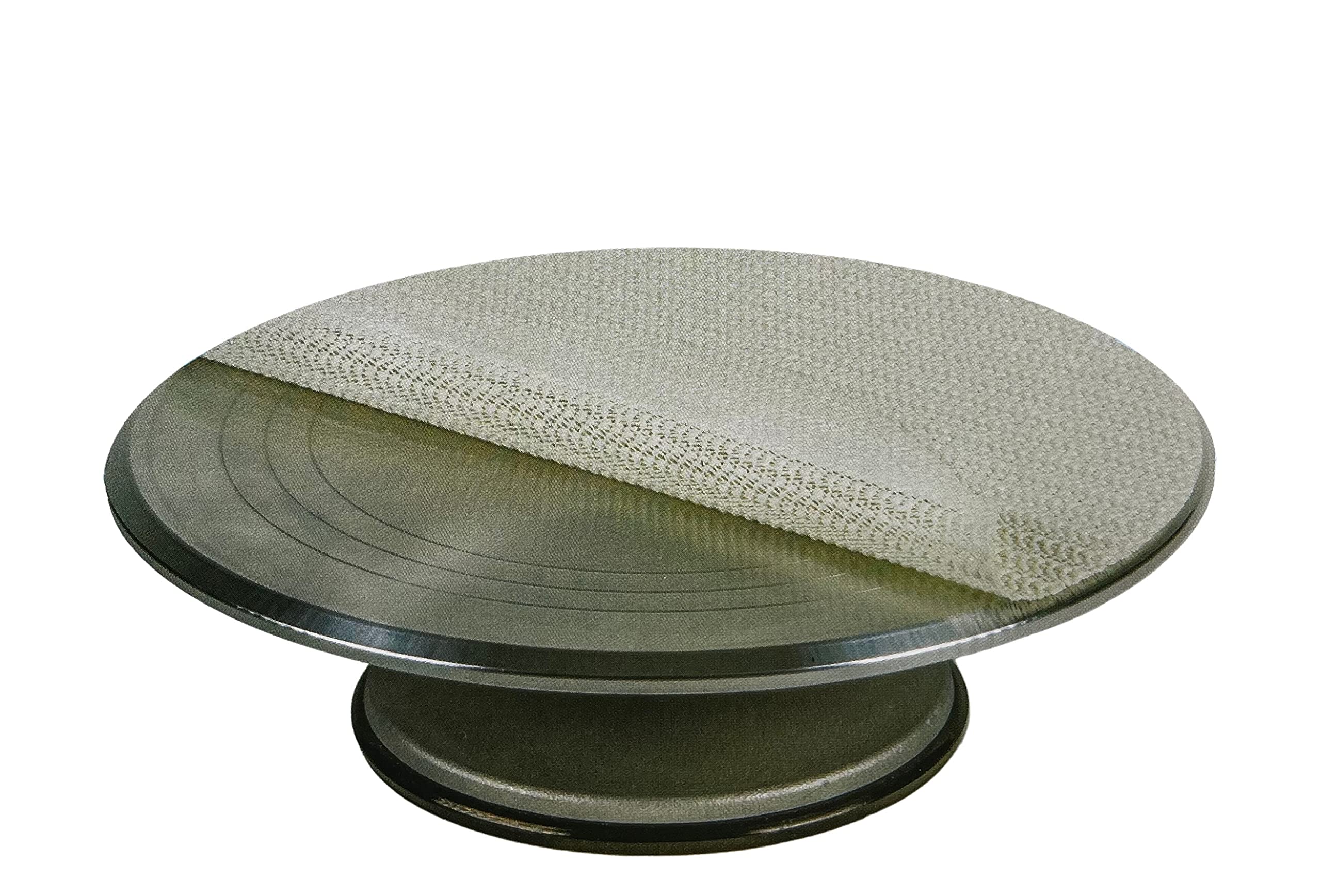 Ateco Revolving Cake Decorating Stand, Aluminum Turntable and Base with Non-Slip Pad, 12-Inch Round