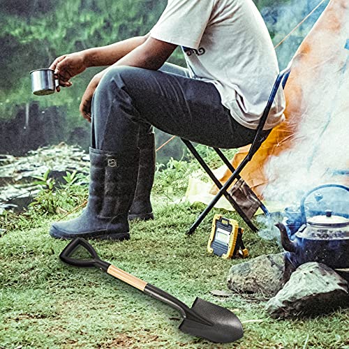 Shovel for Digging,Small Round Shovel with an Overall Length of 28 Inches,Kids Beach Shovel with D-Handel,Mini Garden Shovel ,Car Snow Shovel