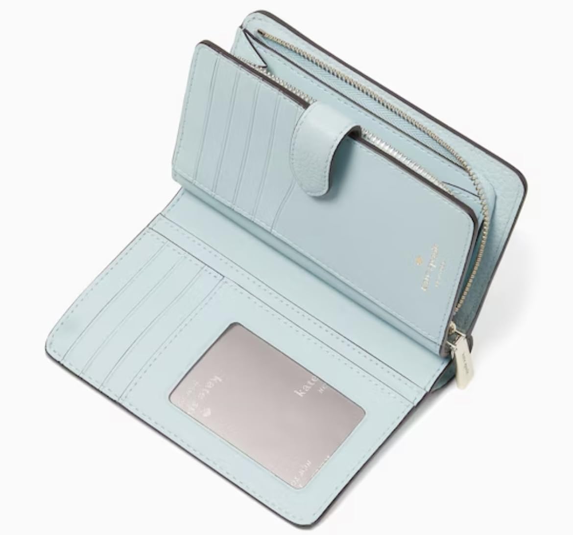 Kate Spade New York Leila Medium Compartment Bifold Wallet (Dewy Blue)