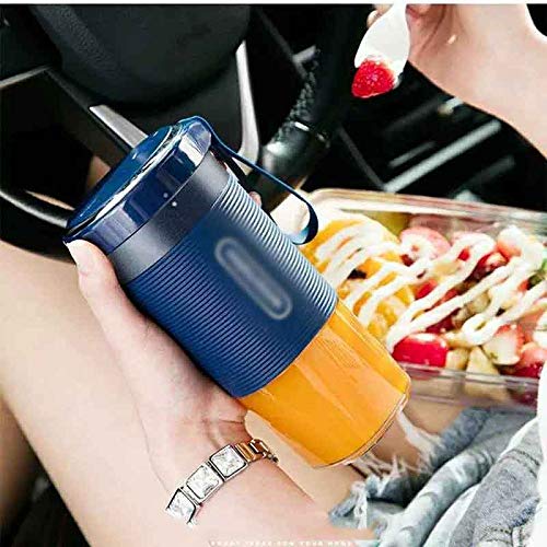 Mini Juicer Electric USB Smoothie Blender Fruit Fast Food Processor Portable Blender Electric Juicer (Color : Blue) (White)