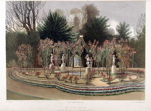 The Rose Garden. Nuneham, The Seat of G.G. Harcourt Esqre. M.P.