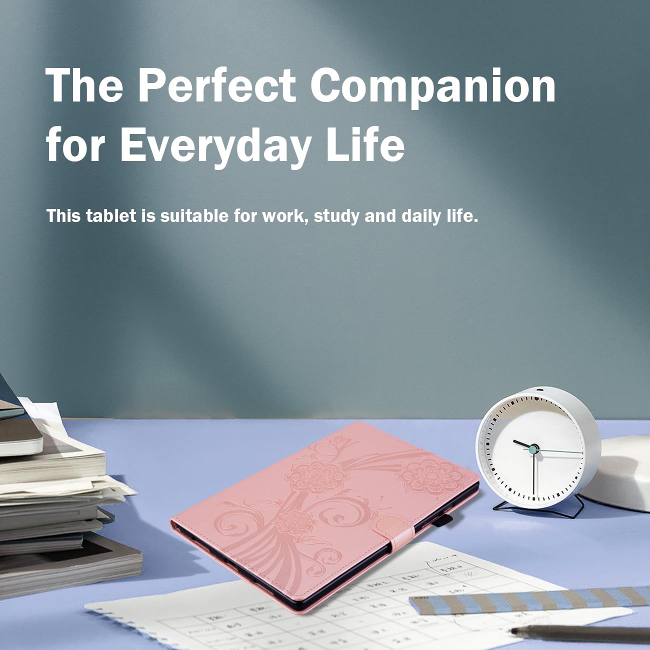 Kitzomi for Lenovo Tab P11 Pro 2nd Gen Case 2022 (TB-132FU/138FC) with PU Leather Folio and Kickstand+Card Holder, Auto Sleep/Wake with Cover for Lenovo Tab P11 Pro 11.2 Inch (2nd Gen),Rose Gold