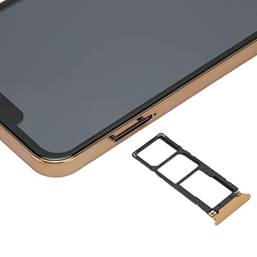 PUSOKEI Unlocked Cell Phone, 4G Mobile Phone, Android12 Smartphone, 6.1 IPS HD Screen, 4GB RAM 64GB ROM, Dual Camera 32MP+8MP, 5G WiFi, Dual SIM, Face Recognition, 4000mAh Battery (Gold)