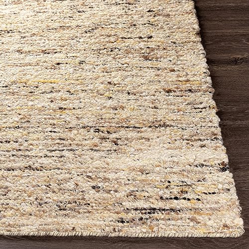 Mark&Day Wool Rugs, 8x10 Uderns Modern Camel Area Rug, Brown Grey Beige Carpet for Living Room, Bedroom or Kitchen (8' x 10')