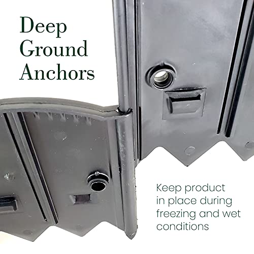 Gardeneer by Dalen HammerEdge Pound in Edging - 16 Durable Interlocking Pieces -18 feet of Coverage - Made in USA - Easy to Install